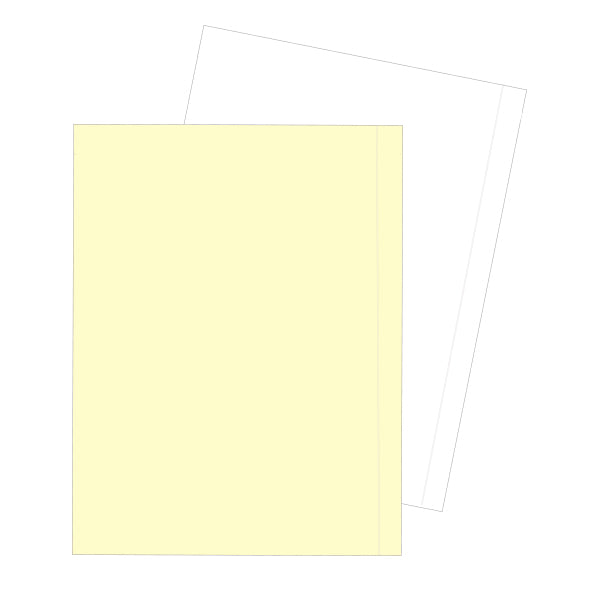 9" x 11" 2 Part NCR Superior White/Yellow Reverse Collated Paper With ...