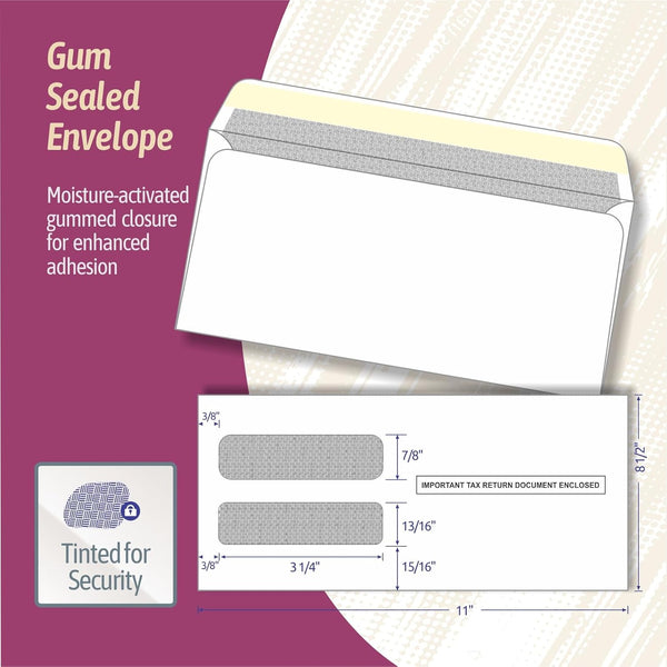 Package of 3 UP W-2 Blank Forms & Envelopes - No Instructions on the B ...