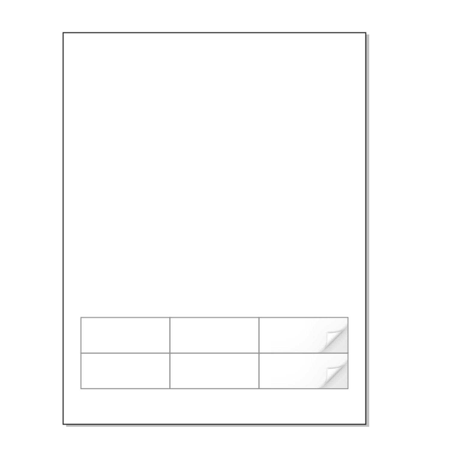 Integrated Label Form, 6 Labels Measuring 2.5" x 1" - Apple Forms
