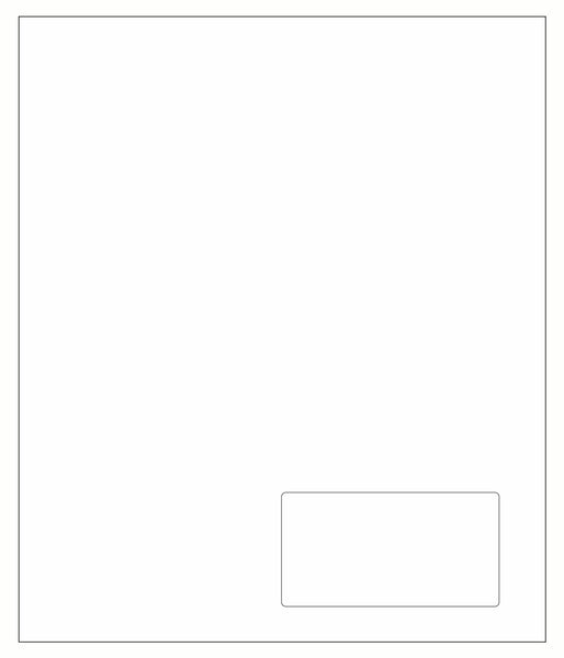 Integrated Laser Label Form Sheets, 1 Label, 3-1/2" x 2" Right Edge ...