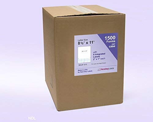 Integrated Laser Form with Label Combination (2x1" - 8 Labels) - Apple ...