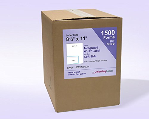 Integrated Laser Form with Label Combination (6x4" - 1 Label on Left ...