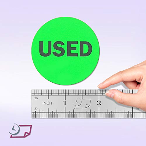 2" Round Green Inventory Control/Date Color Coding Labels, 500 Sticker ...