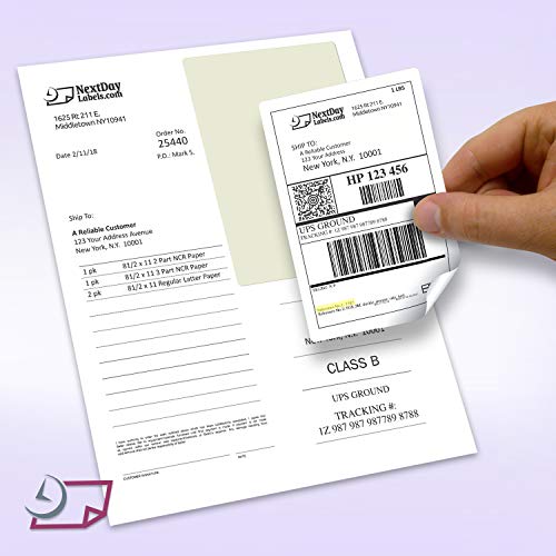 Integrated Label Laser Form with Label Combination (4x6 - Top Right ...