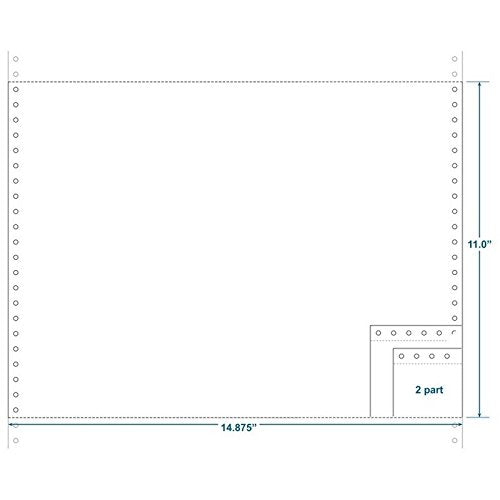 2-Ply Carbonless Paper, Blank, Form Size 14-7/8" x 11" (W x H) (Carton ...