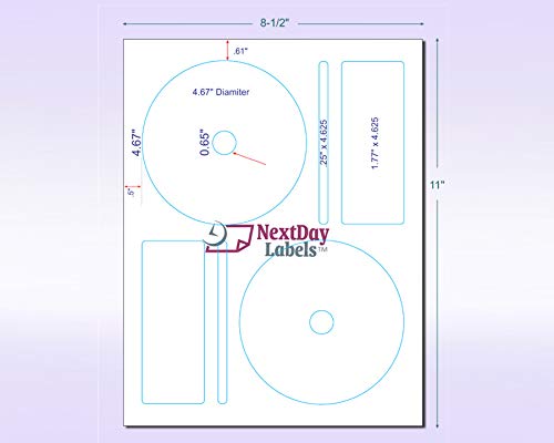 CD/DVD Matte Finish White Laser / Ink-Jet Labels - Apple Forms