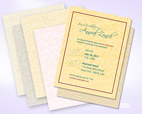 NextParch 8-1/2" x 11" (Letter Size) 65 lb. Parchment Cover Card Stock ...