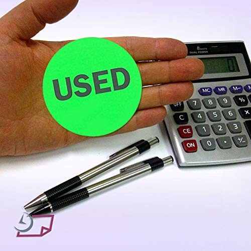 2" Round Green Inventory Control/Date Color Coding Labels, 500 Sticker ...