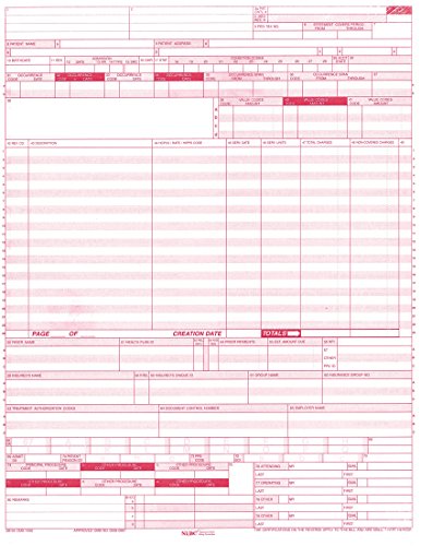 CMS 1450 / UB04 Medical Billing forms (500 Sheets) - Apple Forms