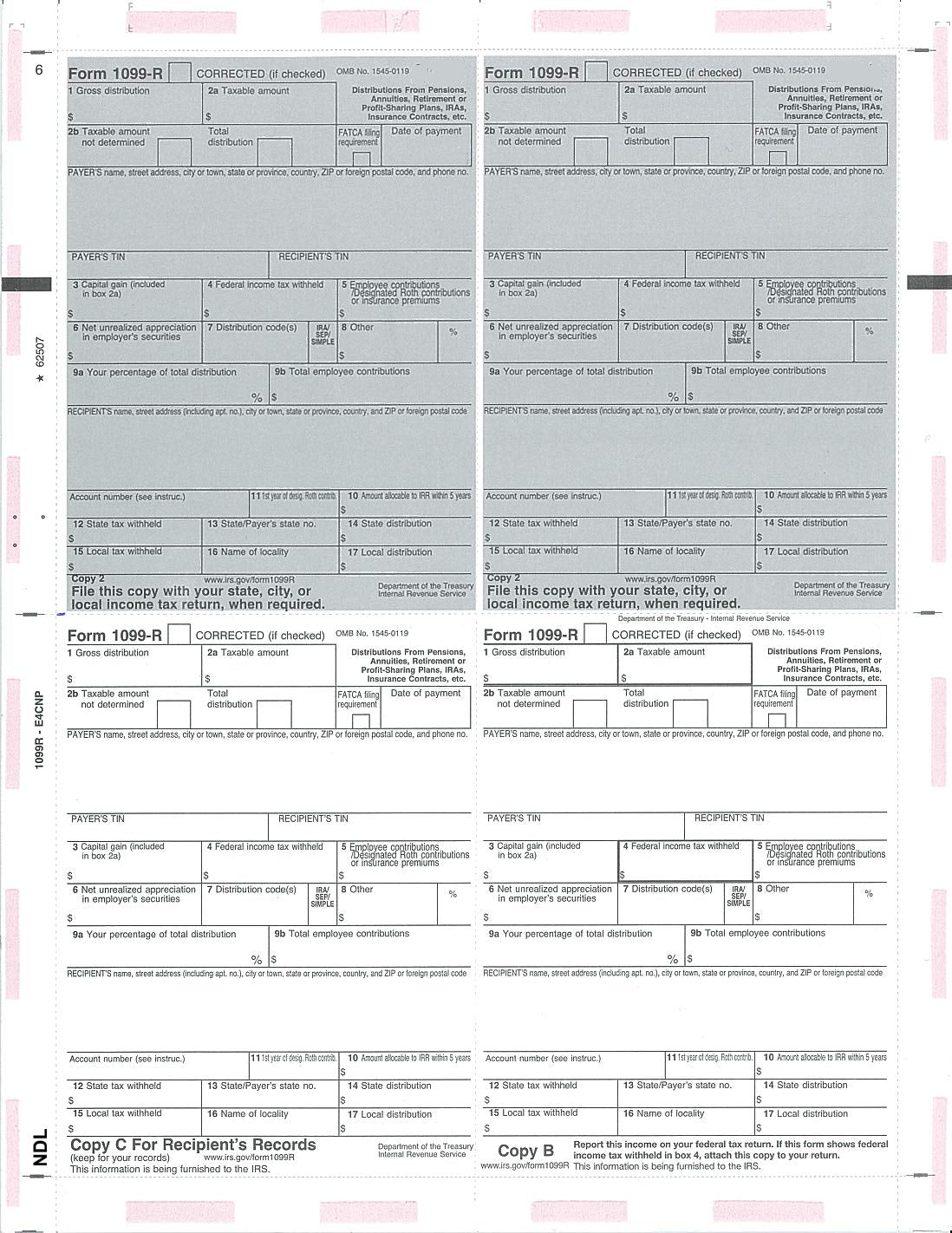 Next Day Labels Pressure Seal 1099 Forms - Apple Forms
