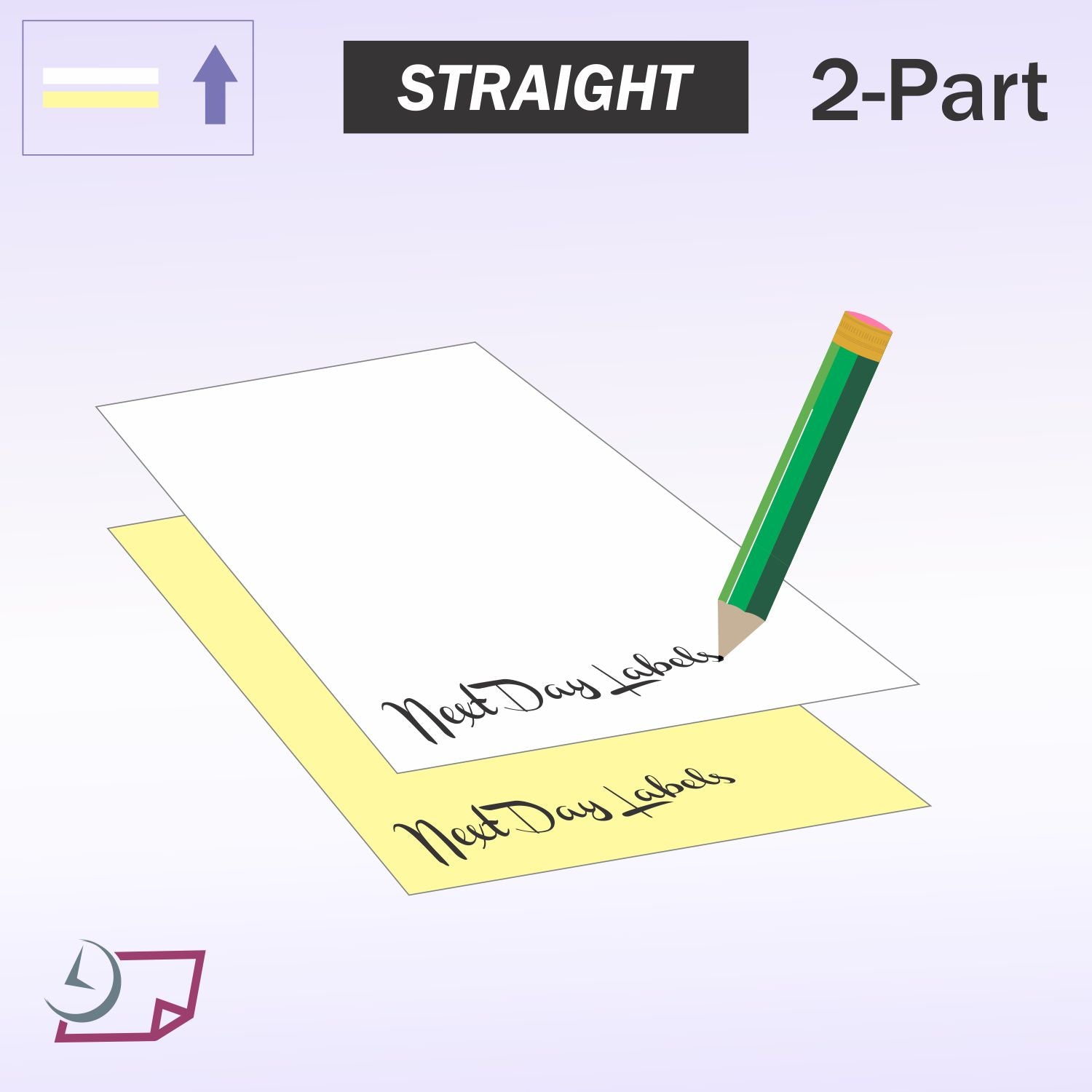 8.5" x 14" 2 Part NCR Superior White/Yellow Straight Collated Paper, I ...