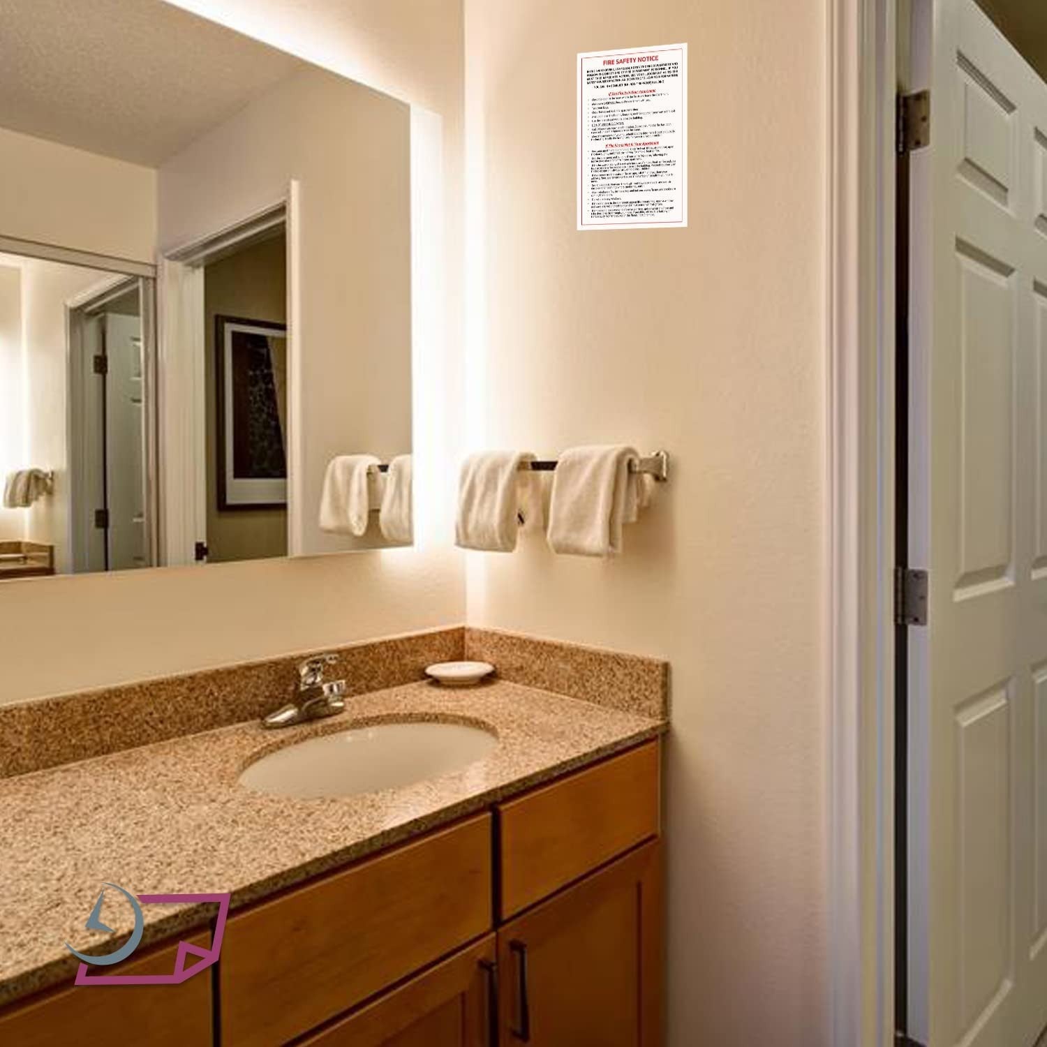 Fire Safety 6" x 9" Vinyl Waterproof Label - Apple Forms