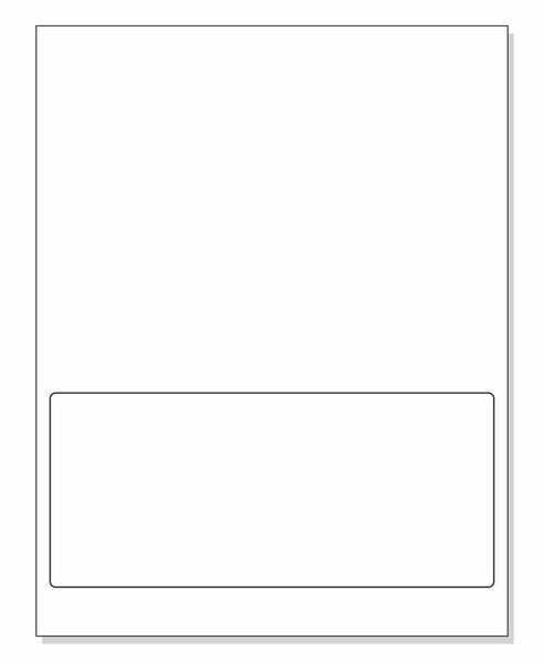 Integrated Laser Form With Label Combination - 8 x 3-1/2" - Bottom ...
